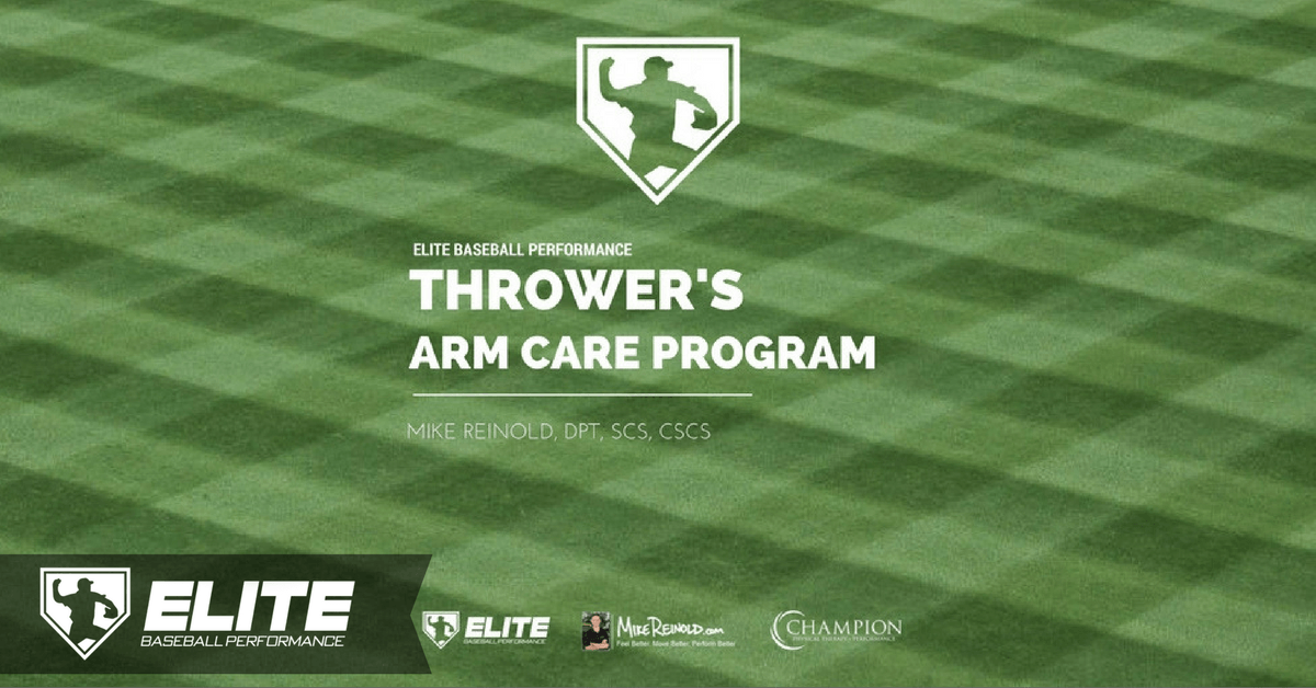 Download our Free Arm Care Program for Baseball Players - Elite ...